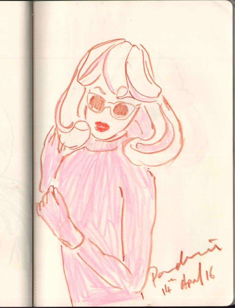 Pink Sketch - Pandemonia Art